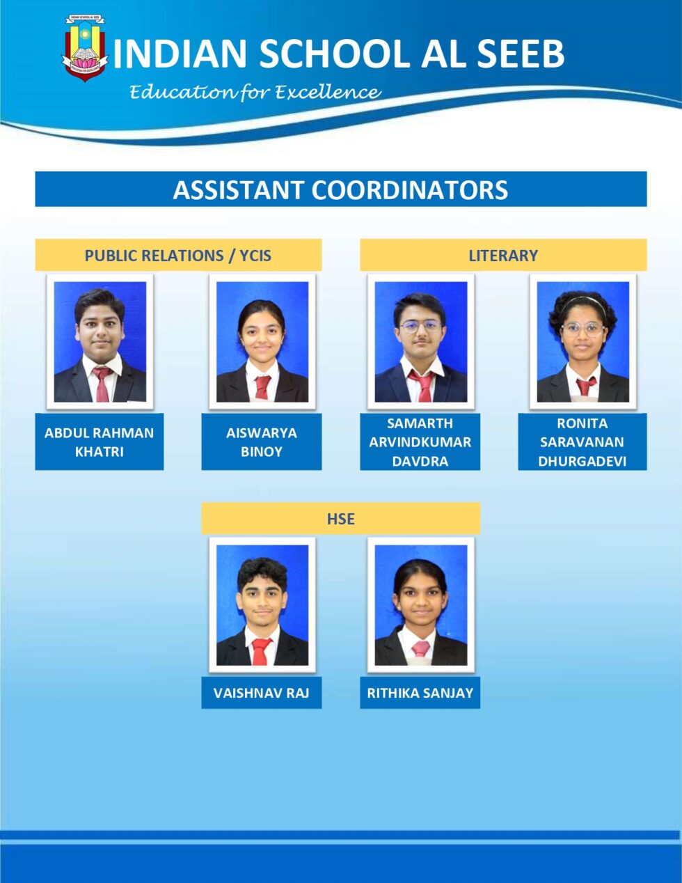 Student Council | Indian School Al Seeb